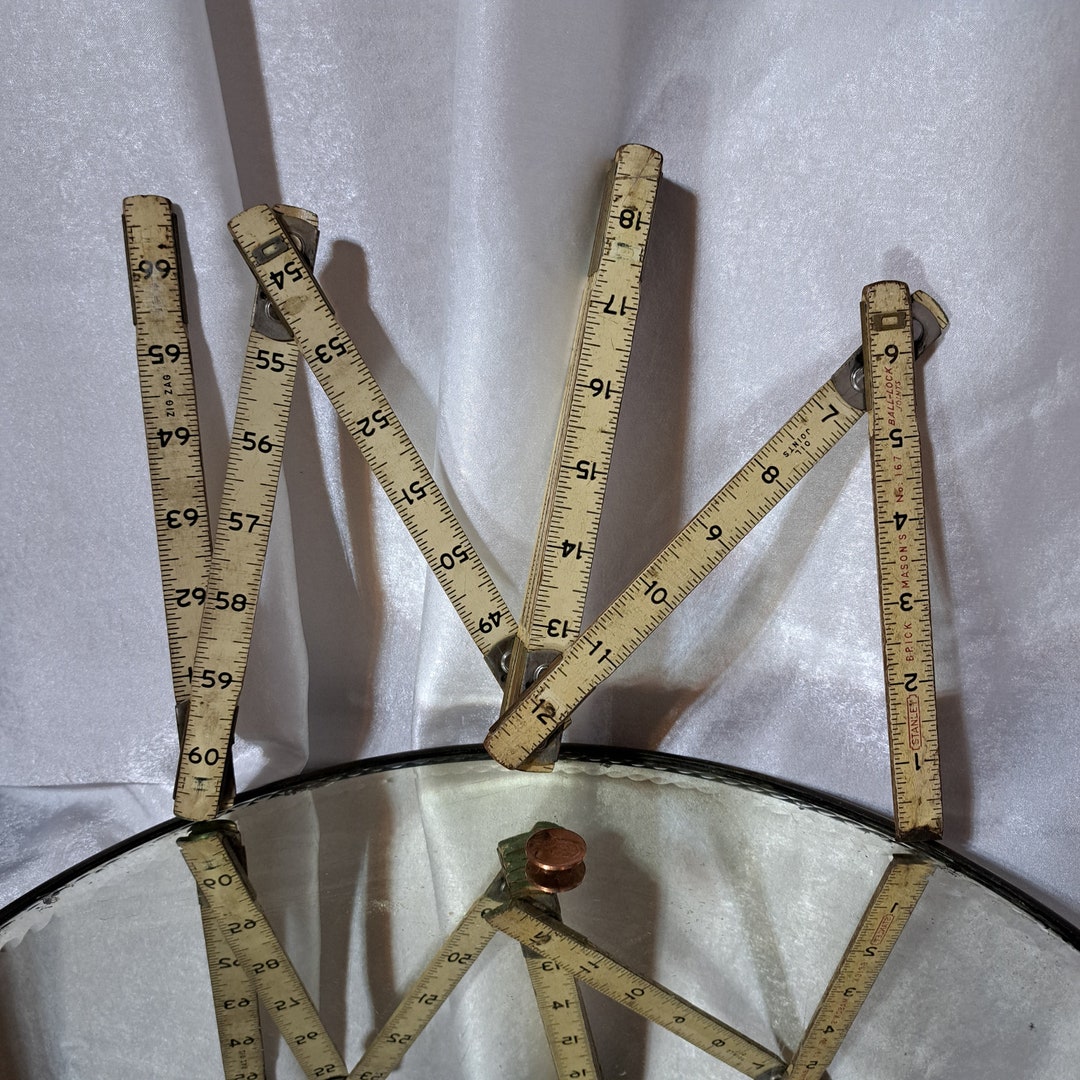 Vintage Stanley #167, 6 Ft Green End, Brick Mason's Folding Ruler, Deep ...