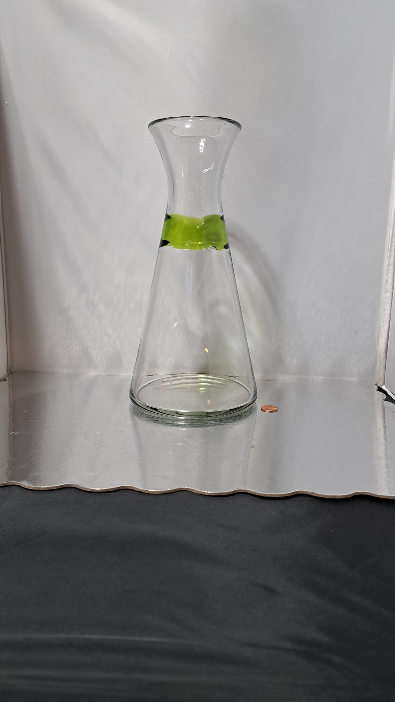 Super FRESH Hand-made Tall Blown Glass Flask or Vase With a - Etsy