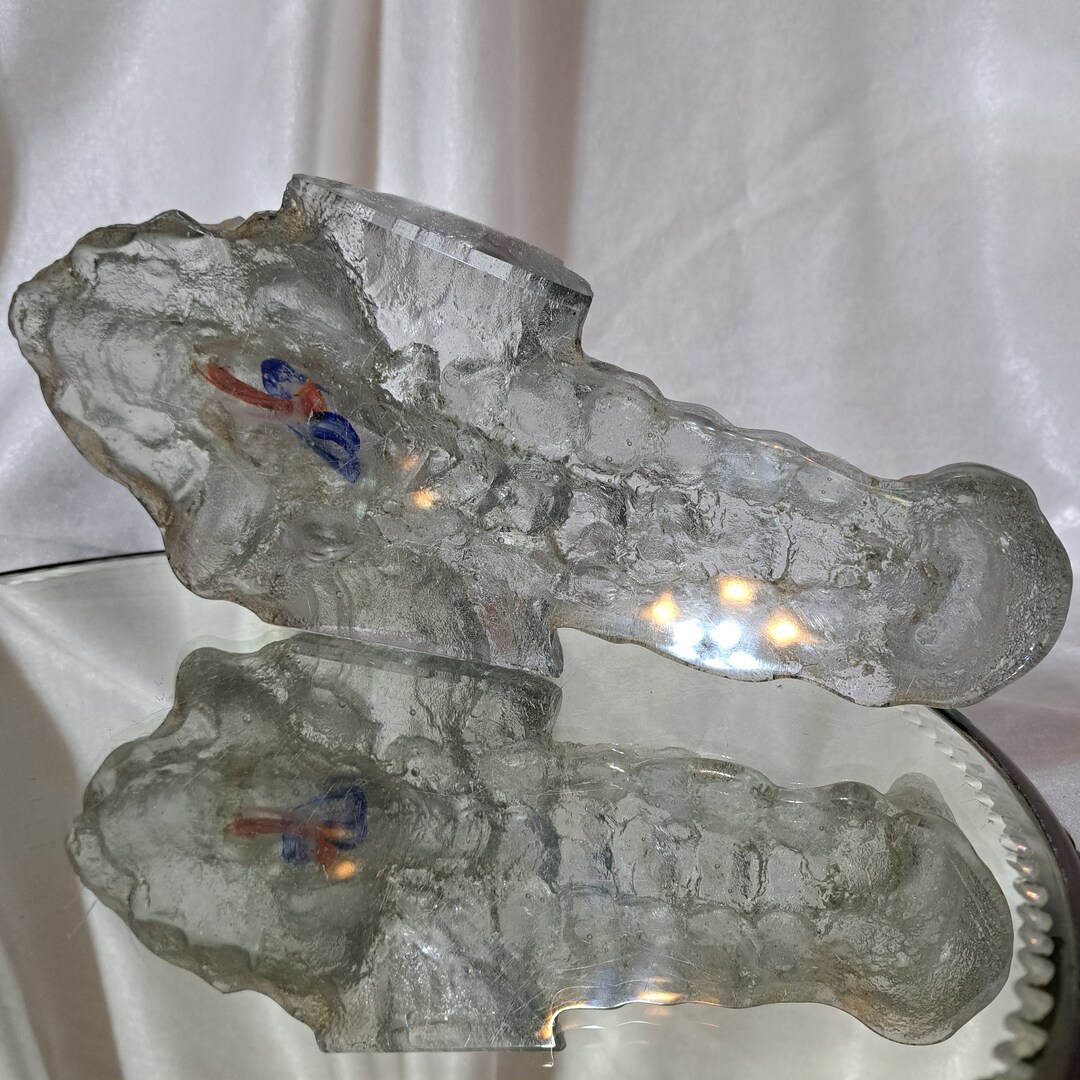 RARE Sand Cast & Cold Worked Glass Sculpture. so Eerie, Surprisingly ...