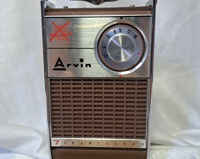 Two Vintage Arvin Transistor Radios, American Made, 1961, AM Band, 7 ...