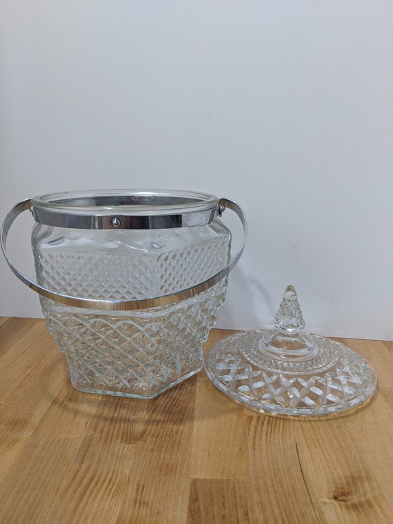 Classic Large Covered Crystal Bin...useful for Many Purposes | Etsy