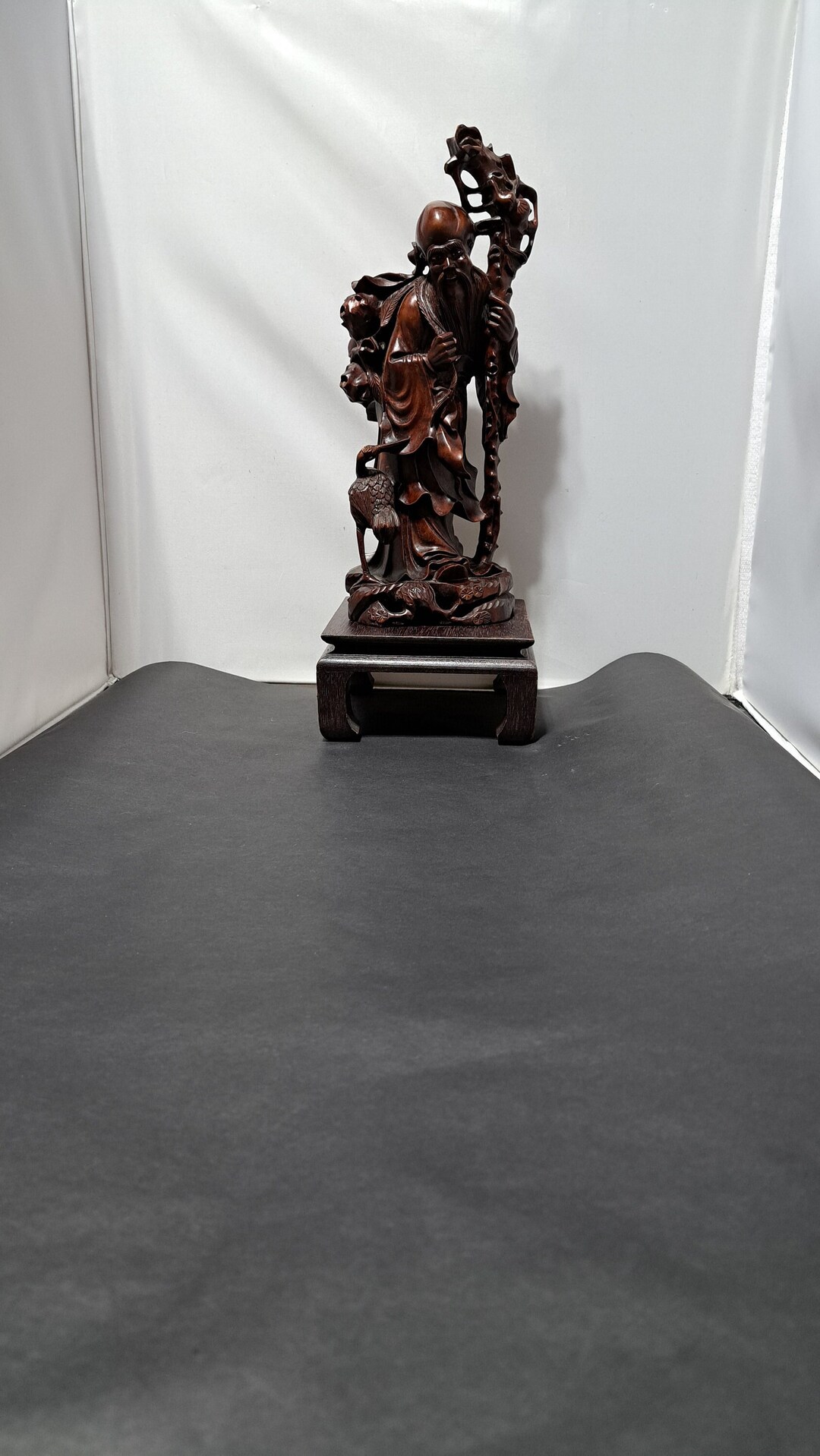 Highly Detailed Carving of Shou Lao the God of Longevity Classically ...