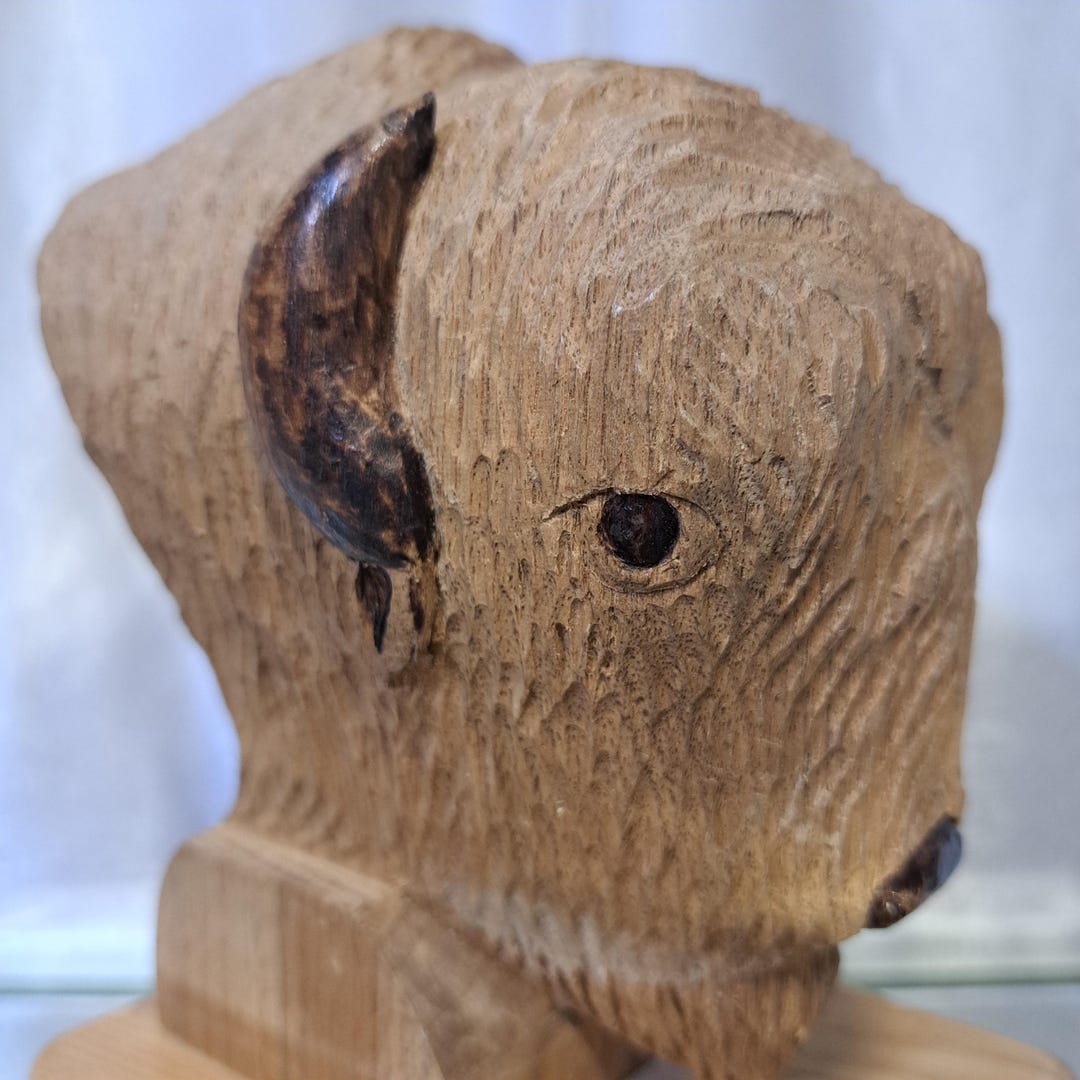 Charming, Folk Art Carving of an American Bison or Buffalo by Wayne ...
