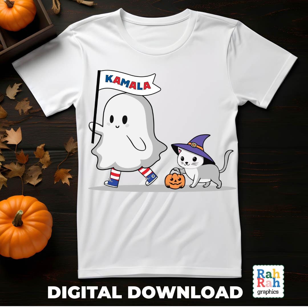 Kamala Harris for Madame President Ghost Halloween Childless Cat Lady ...