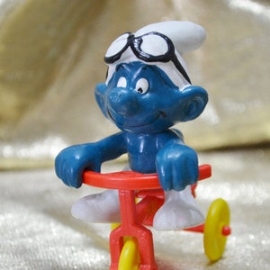 Vintage Supersmurf Tricycle Bike Smurfs 1978 40203 Hard to Find - Etsy