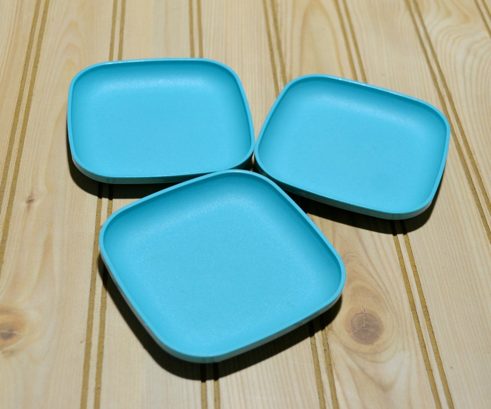 Vintage Tupperware Toys Plates Green Blue Aqua Pretend Play Kids ...