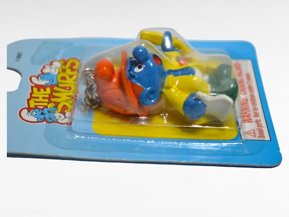 Vintage 1990s Smurf Master Builder Construction Worke… - Gem