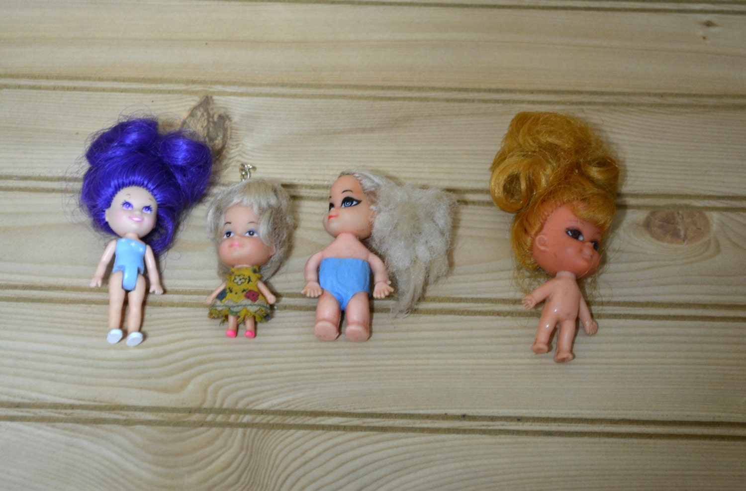 Vintage Mixed Little Dolls Mini Miniature Collectible Lot of 4 Hong ...