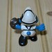 Vintage Baseball Catcher Smurf Rare White Uniform 2.0146 1981 Peyo ...