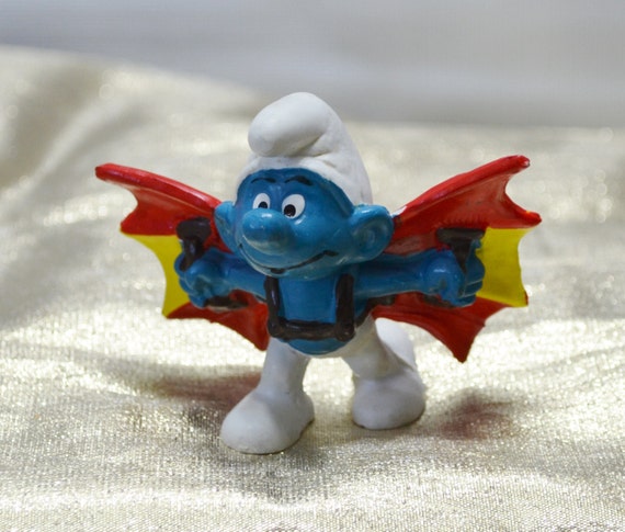 Vintage Hand Glider Smurf Flying Smurf | Etsy
