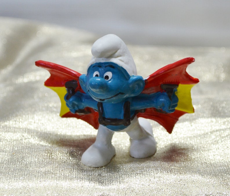 Vintage Hand Glider Smurf - Flying Smurf - Etsy