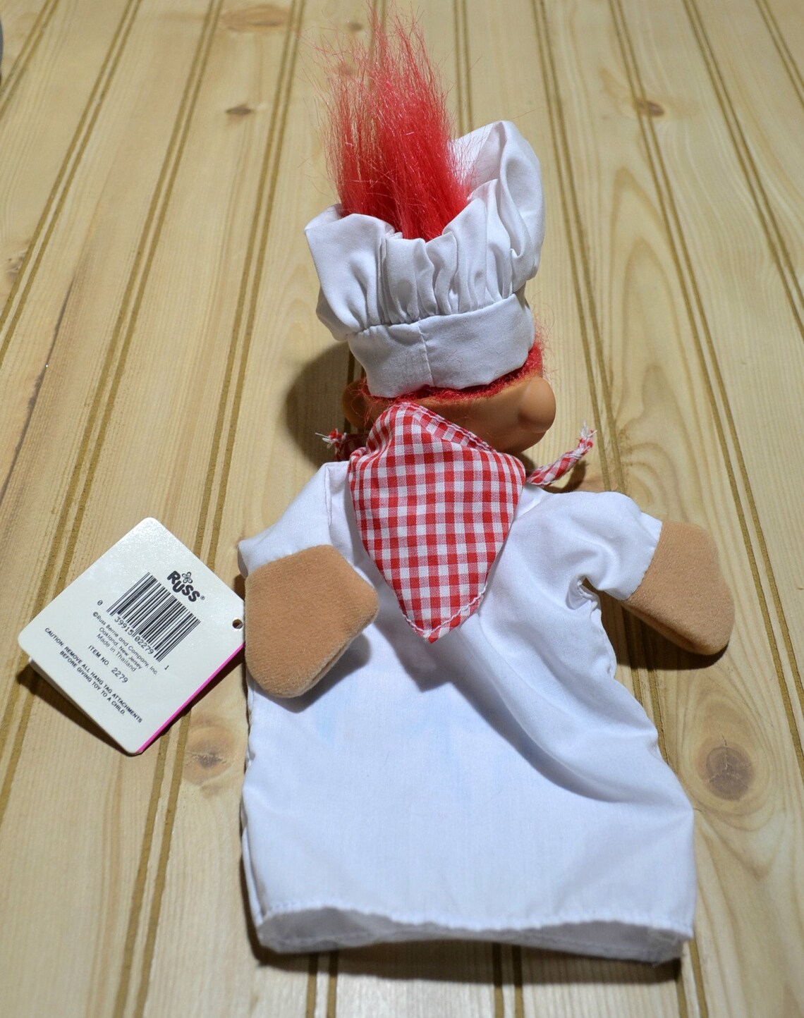 Vintage Russ Berrie Luv-pet Hand Puppet Troll Chef 1990s Original Tags ...