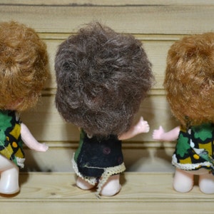 Vintage Plastic Big Head Dolls Vinyl Head Rooted Hair Set of 3 - Etsy