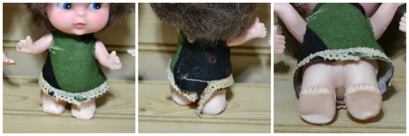 Vintage Plastic Big Head Dolls Vinyl Head Rooted Hair Set of 3 - Etsy