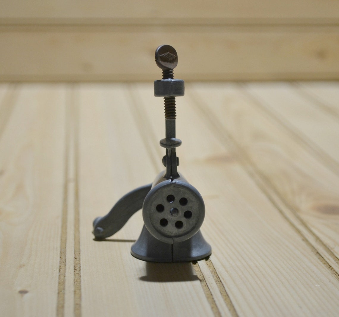 Vintage Miniature Toy Metal Meat Grinder Mid Century Collectible - Etsy