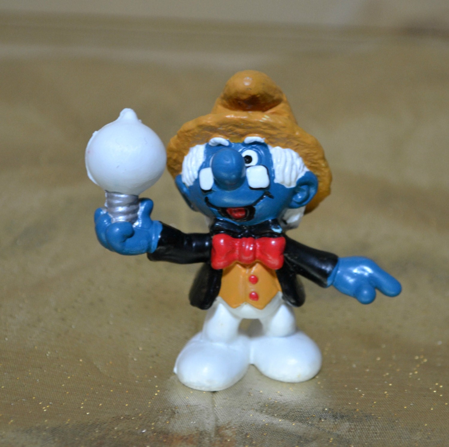 Vintage Thomas Edison Smurf Historical 1984 Schleich Hong Kong 20504 ...