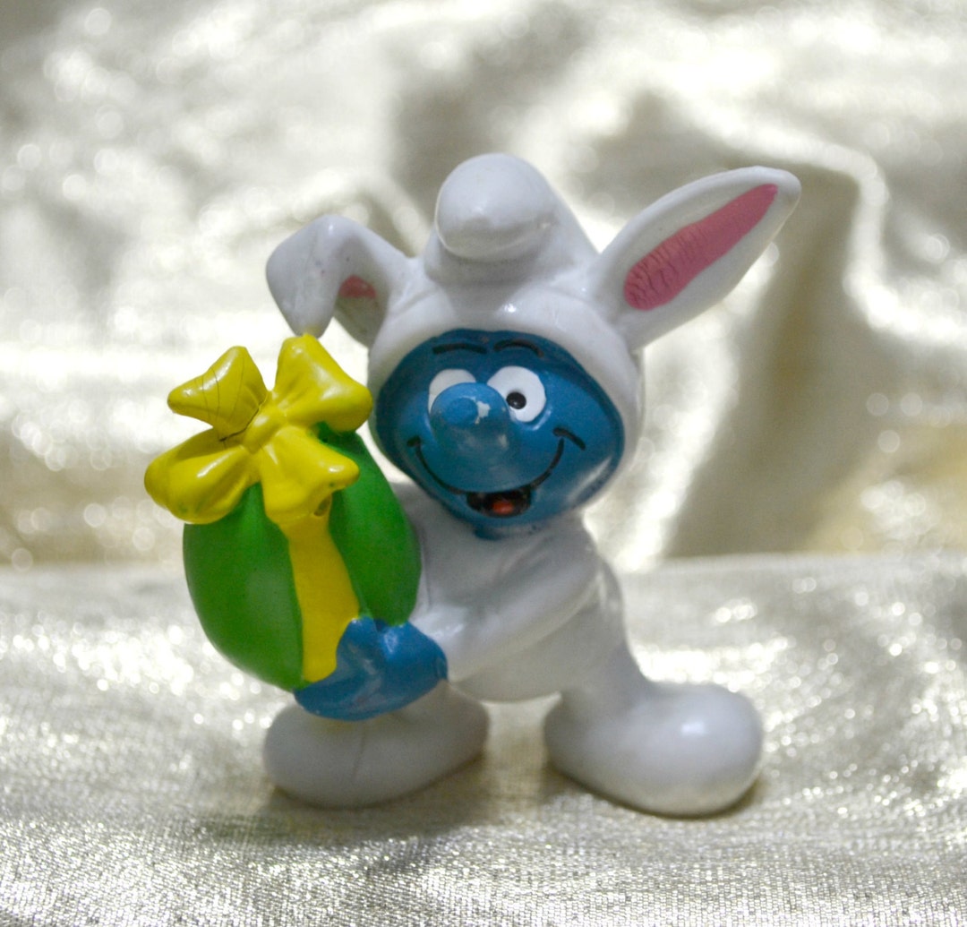 Vintage Easter Smurf Rabbit Bunny Suit 1982 20496 - Etsy