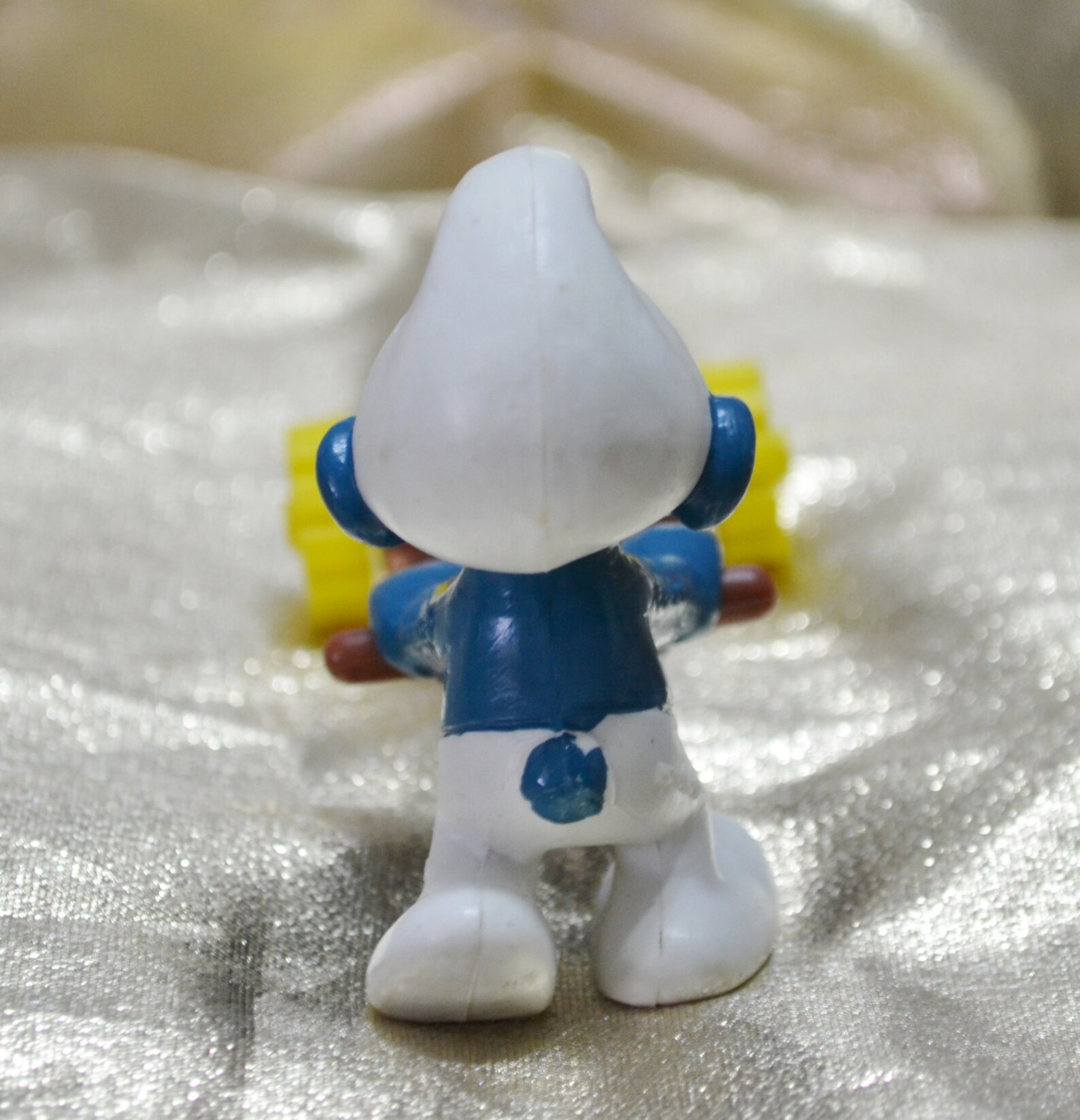 Vintage Smurf With Lawn Mower/grass Cutter - Super Smurf - Rare - Etsy