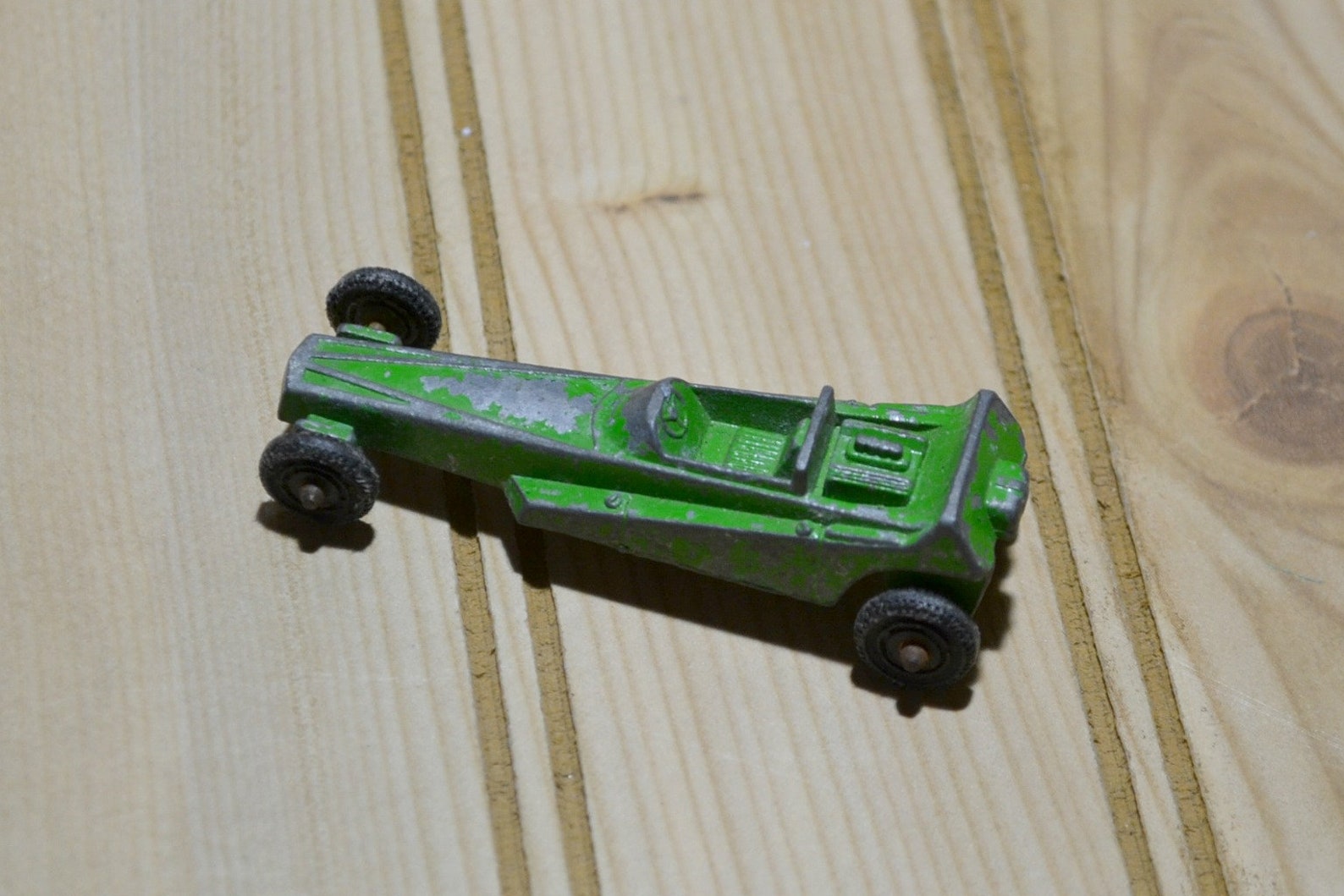 Vintage Green Tootsie Toy Dragster Car Kids Collectible Vehicle Prop ...