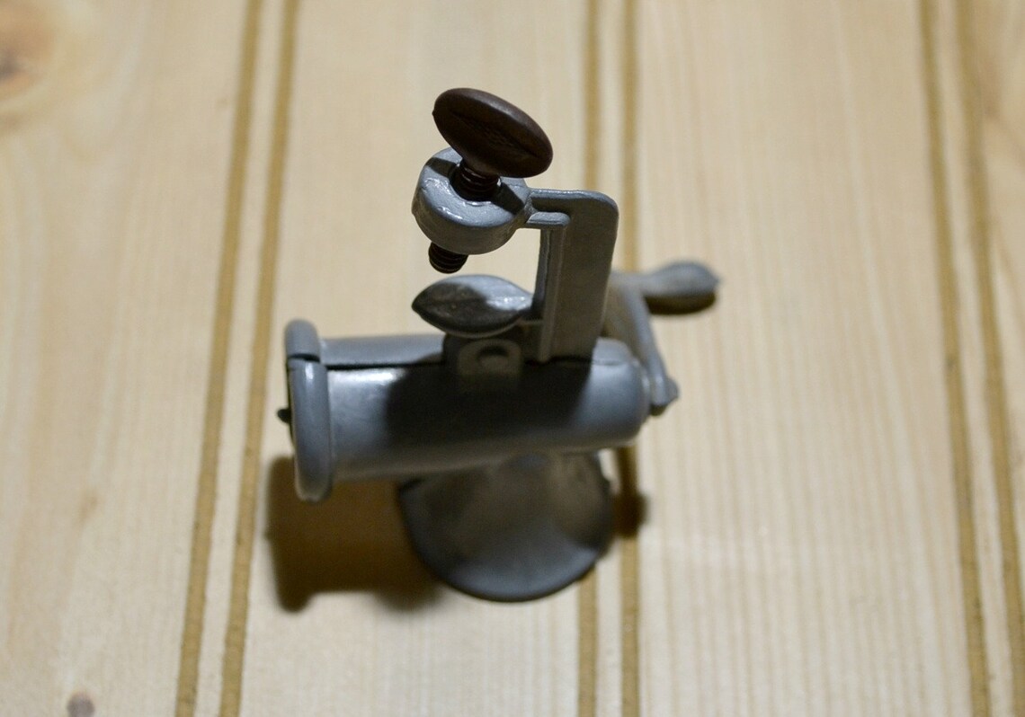 Vintage Miniature Toy Metal Meat Grinder Mid Century - Etsy