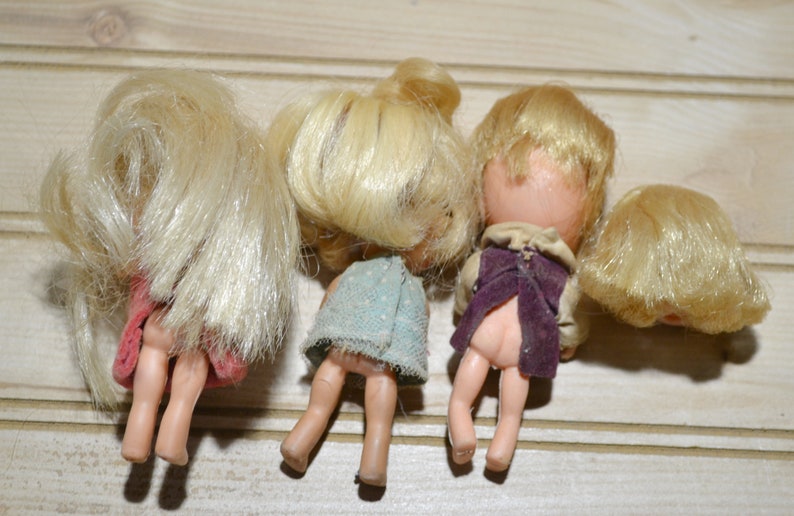 Vintage 1965 Japan Liddle Kiddle Dolls Mattel Collectibles 3 Dolls Plus ...