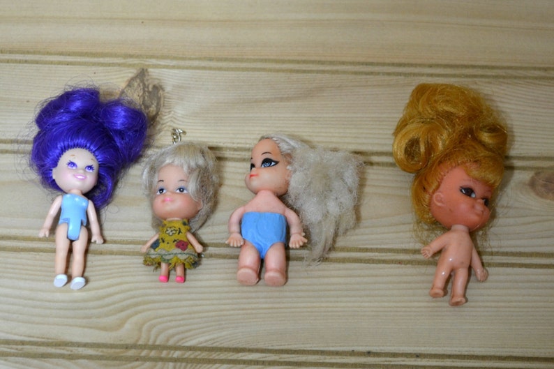Vintage Mixed Little Dolls Mini Miniature Collectible Lot of 4 Hong ...