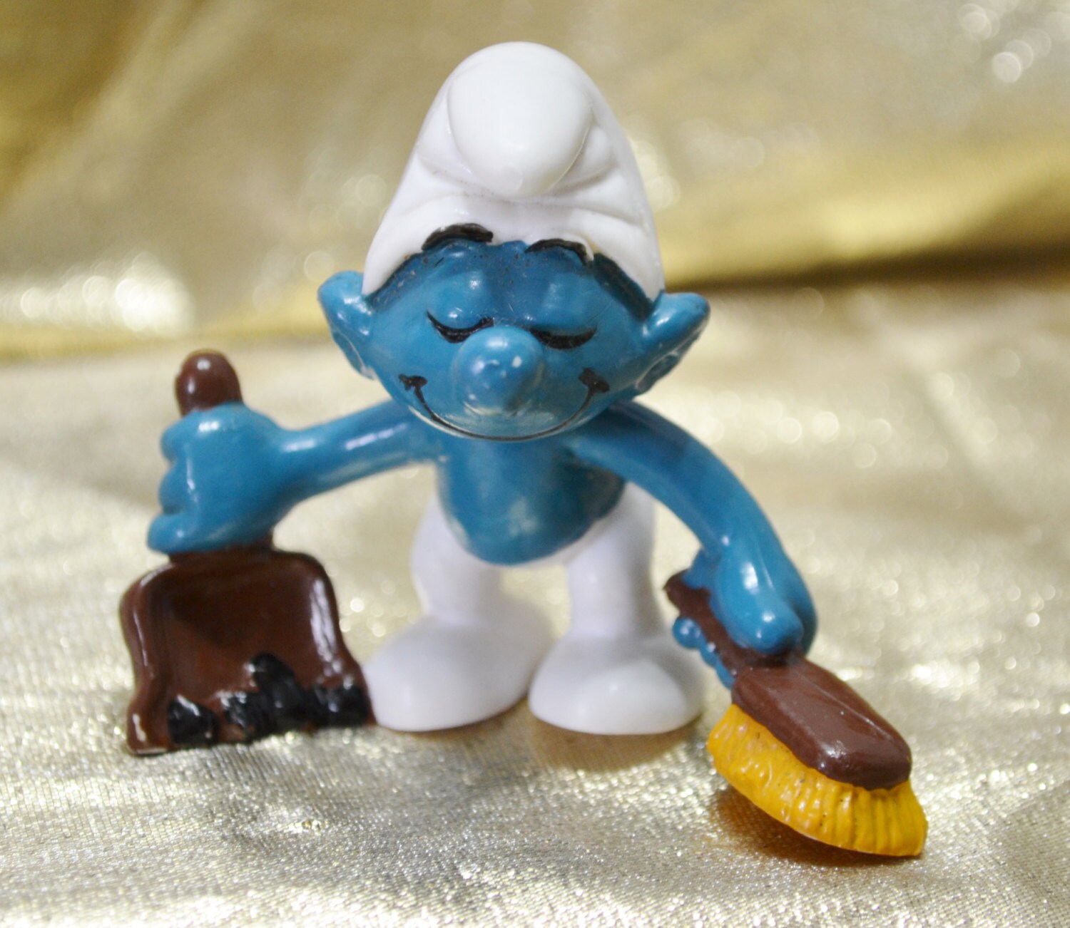 Vintage Dustpan and Brush Smurf - 1984 - 20189 - Etsy