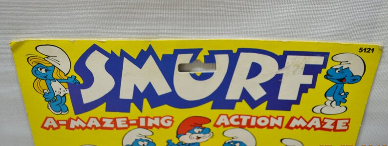 Vintage Smurf A-maze-ing Action Maze 1980s Smurfette Papa - Etsy