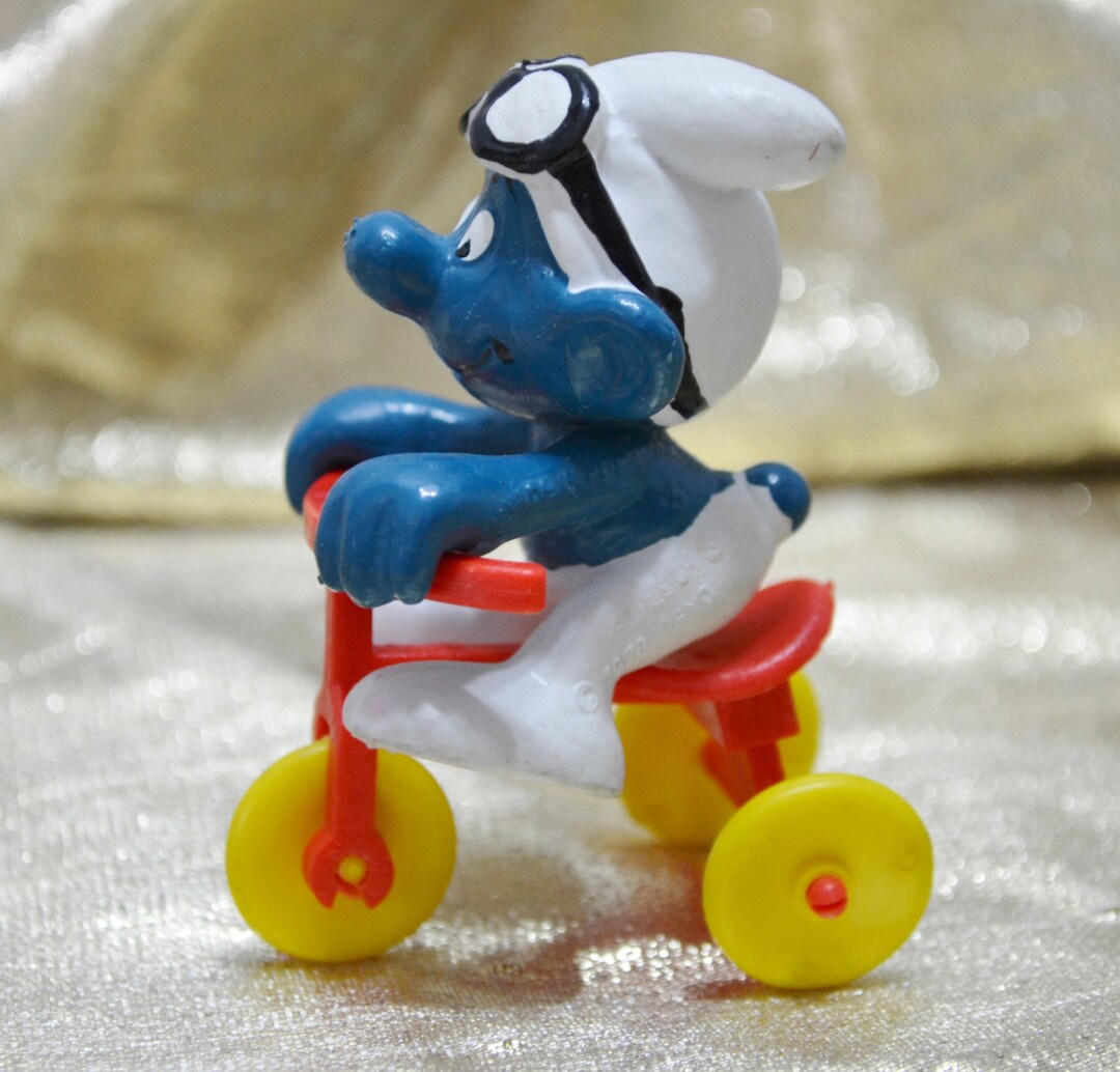 Vintage Supersmurf Tricycle Bike - Smurfs - 1978 - 40203 - Hard to Find ...