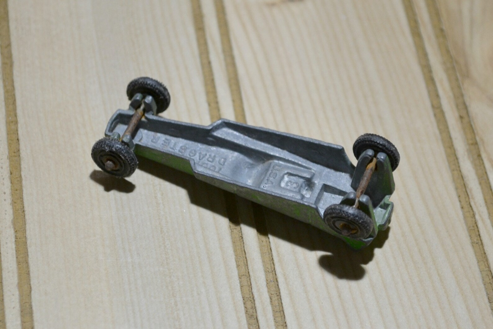 Vintage Green Tootsie Toy Dragster Car Kids Collectible Vehicle Prop ...