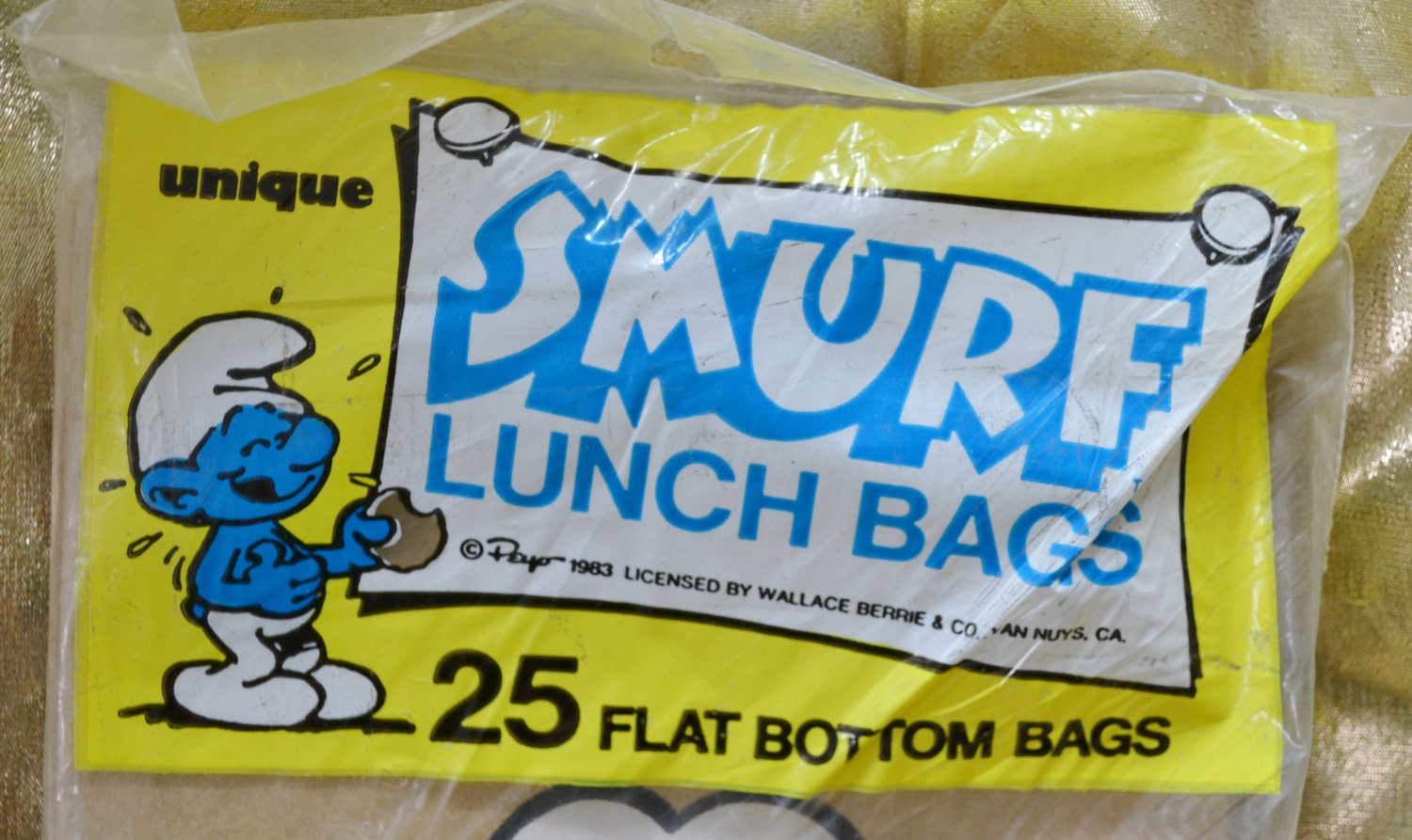 Vintage 25 Pack Smurf Lunch Bags Brown Paper Bags Unopened - Etsy