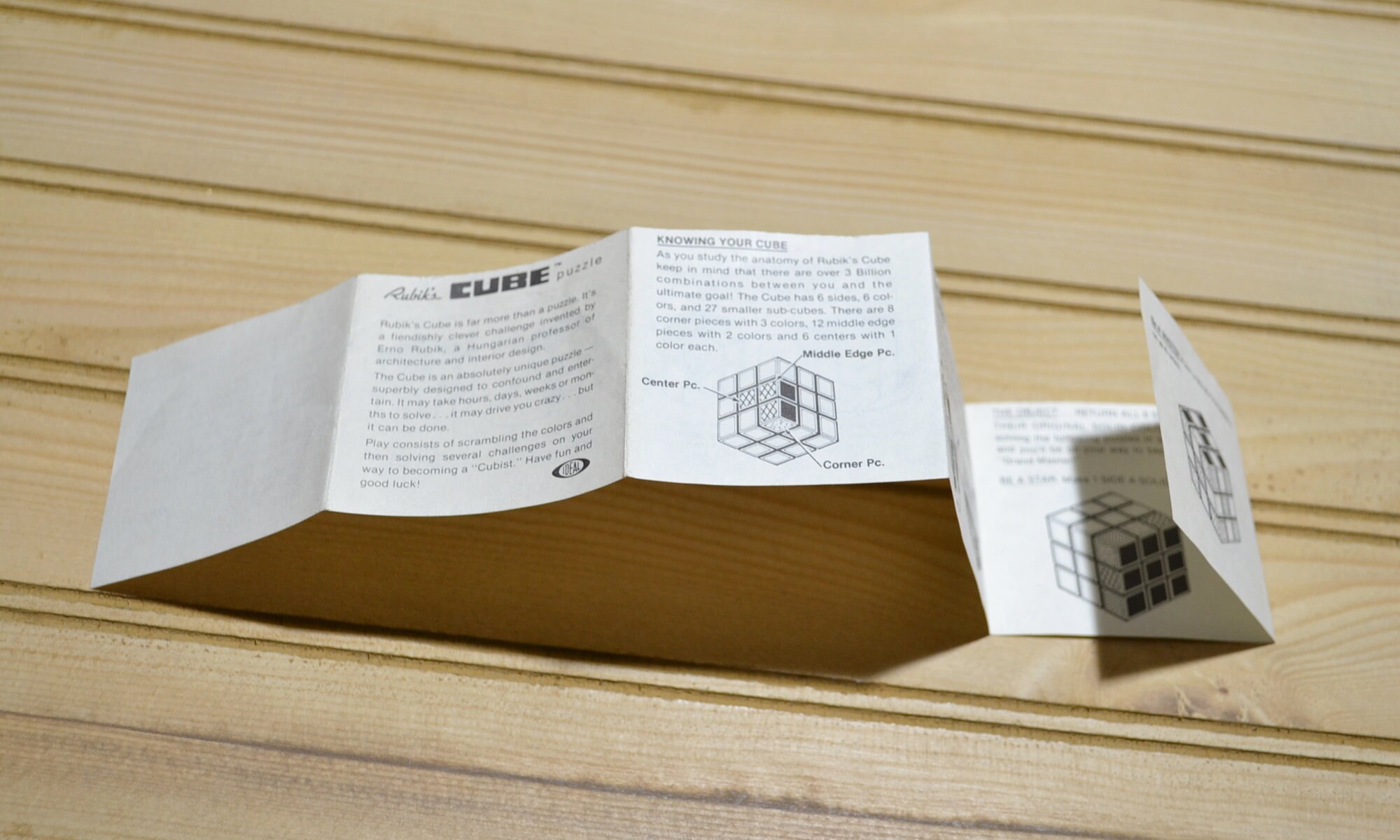 Rubik's Cube the Simple Solution Book 1980s PLUS Original Directions - Etsy