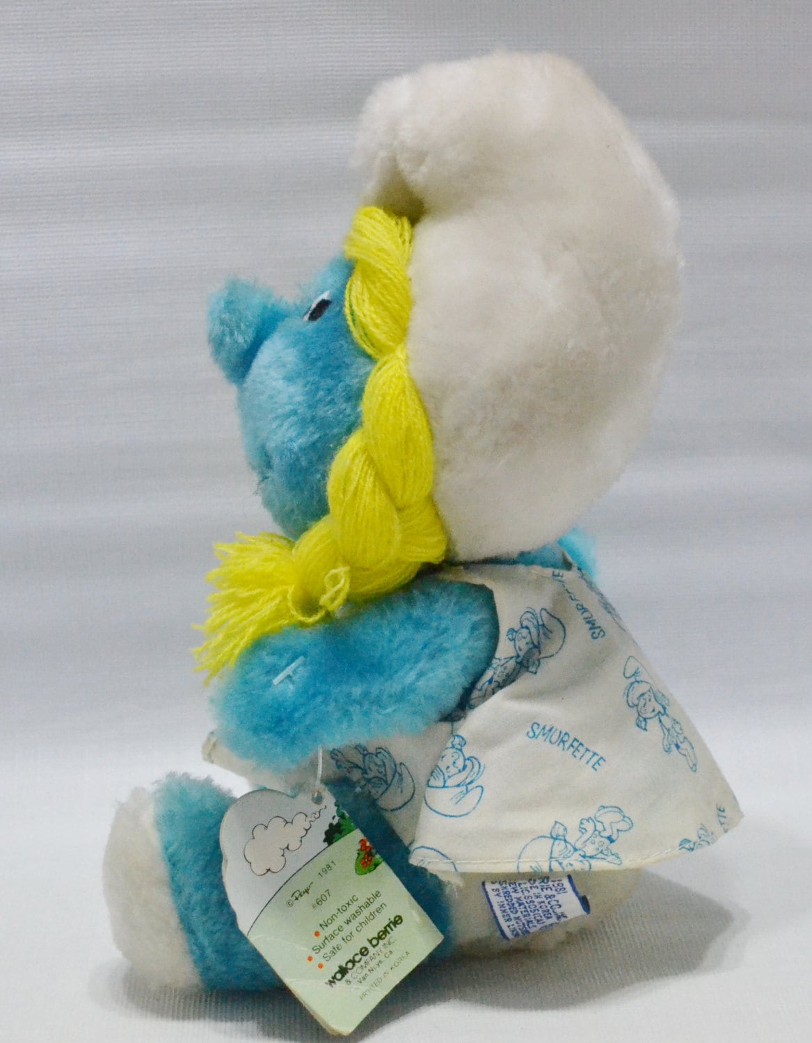 Smurfette Plush Doll - Stuffed Toy - Vintage - 1981 - Smurfs - Etsy