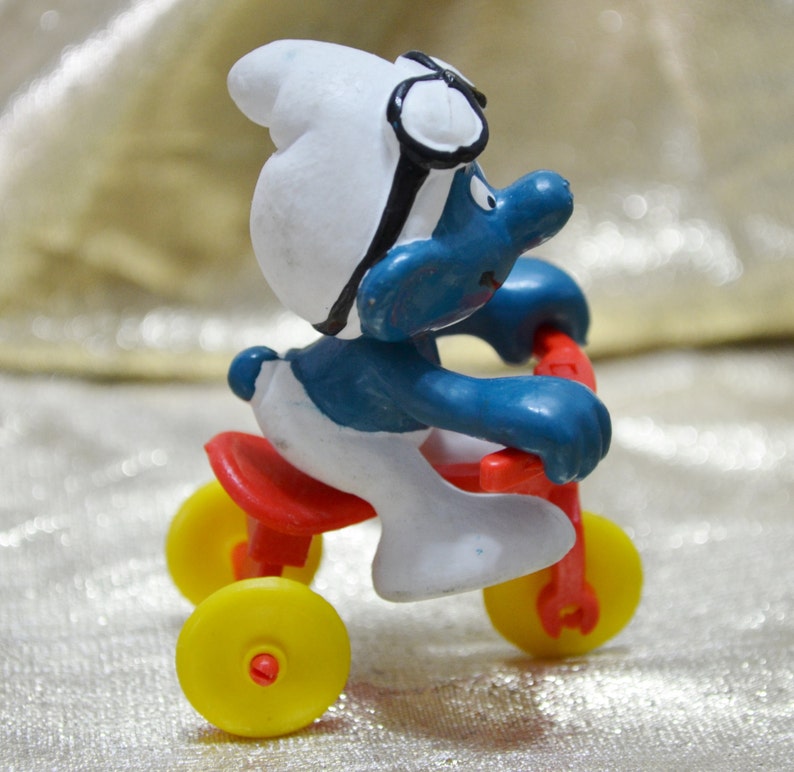 Vintage Supersmurf Tricycle Bike Smurfs 1978 40203 Hard to Find - Etsy