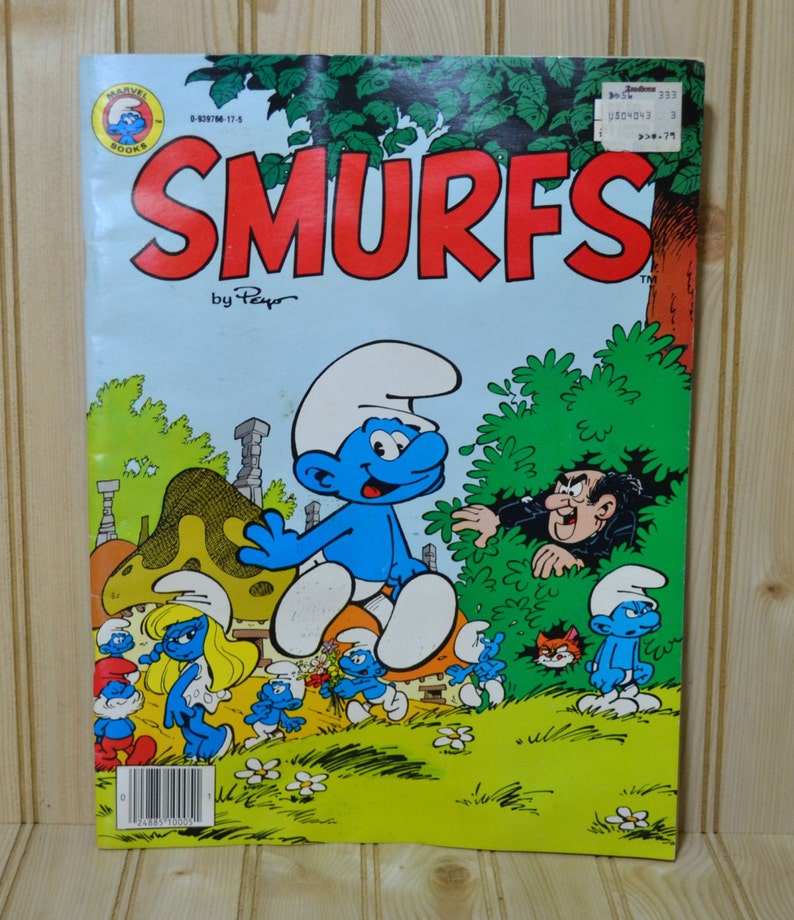 Vintage Giant Smurf Comic Book 1982 Peyo Marvel Books Smurfette ...