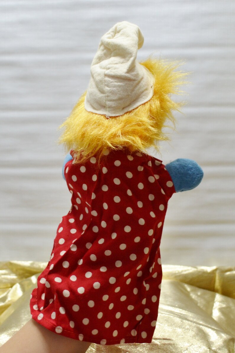 Vintage German Kersa Smurfette Smurf Hand Puppet With Tag - Etsy