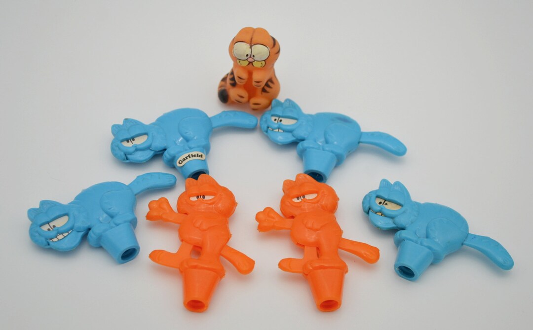 Vintage Garfield the Orange Cat Pencil Toppers Kellogg's Cereal Premium ...