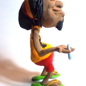 Rasta man reggae jamaican model figure desk accessory | Etsy
