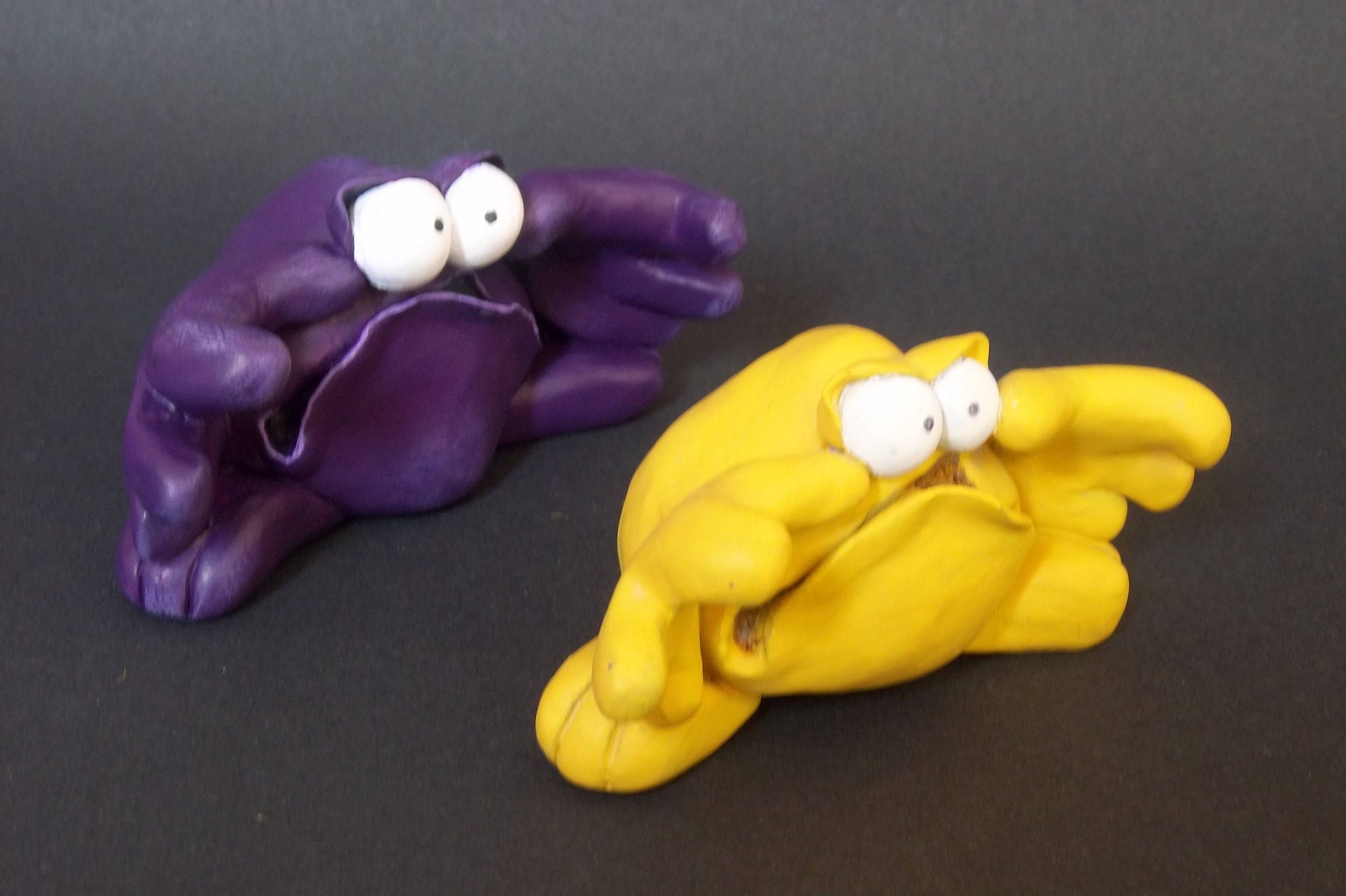 Yellow Monster Clay Cartoon Figure Sculpture Collectable Model - Etsy