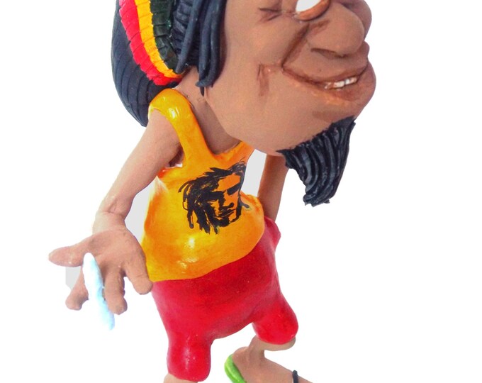Rasta Man Reggae Jamaican Model Figure Desk Accessory - Etsy