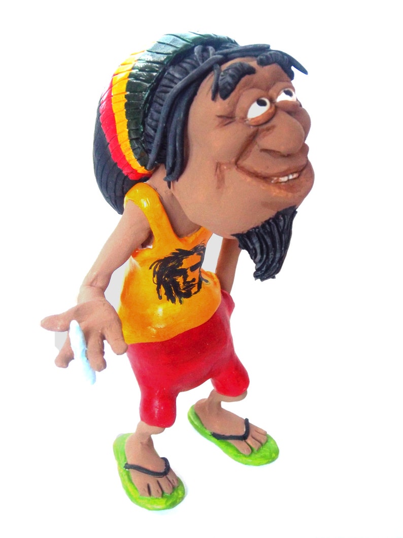 Rasta man reggae jamaican model figure desk accessory | Etsy