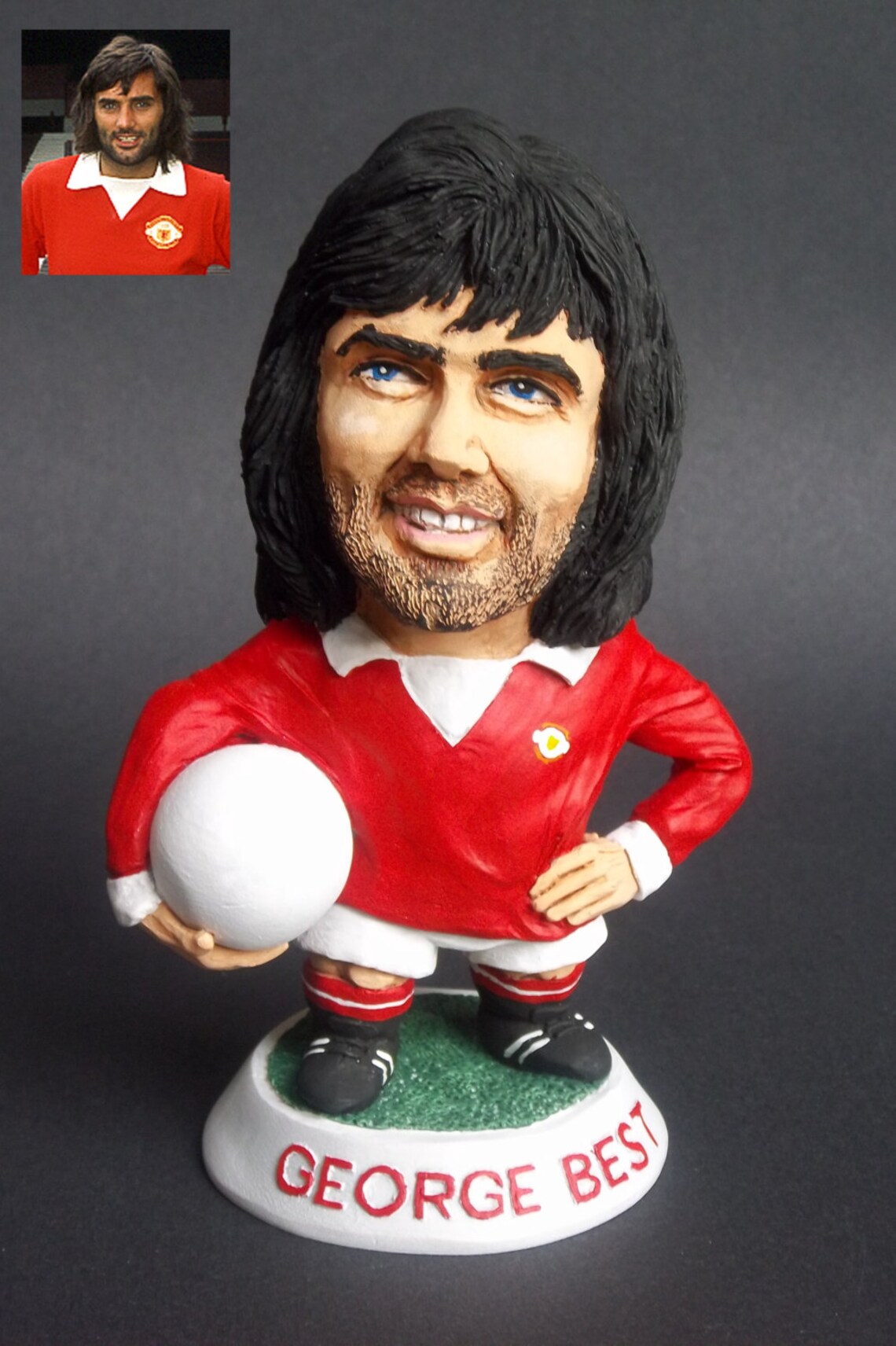 George Best Limited Edition Miniature Collectible Manchester United and ...
