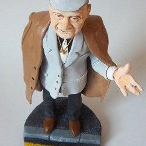 Personalised Comedy Actor Delboy Custom Sculpture Graduation Gift Model ...