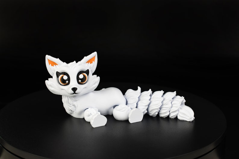 Cute Arctic Fox Articulated 3D Printed - Etsy