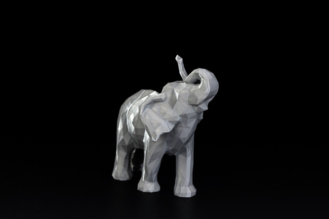 Elephant Figurine 3D Printed - Etsy