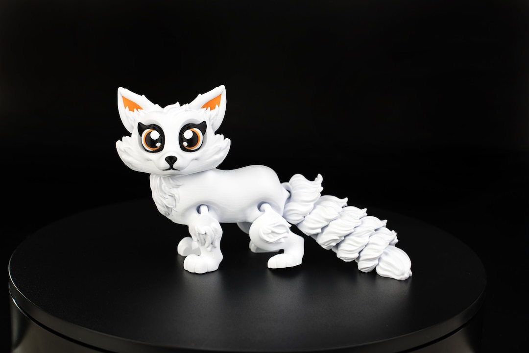 Cute Arctic Fox Articulated - 3D Printed - Etsy