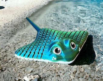 Adorable 3D Printed Articulated Manta Ray - Flexible Marine Toy - Etsy