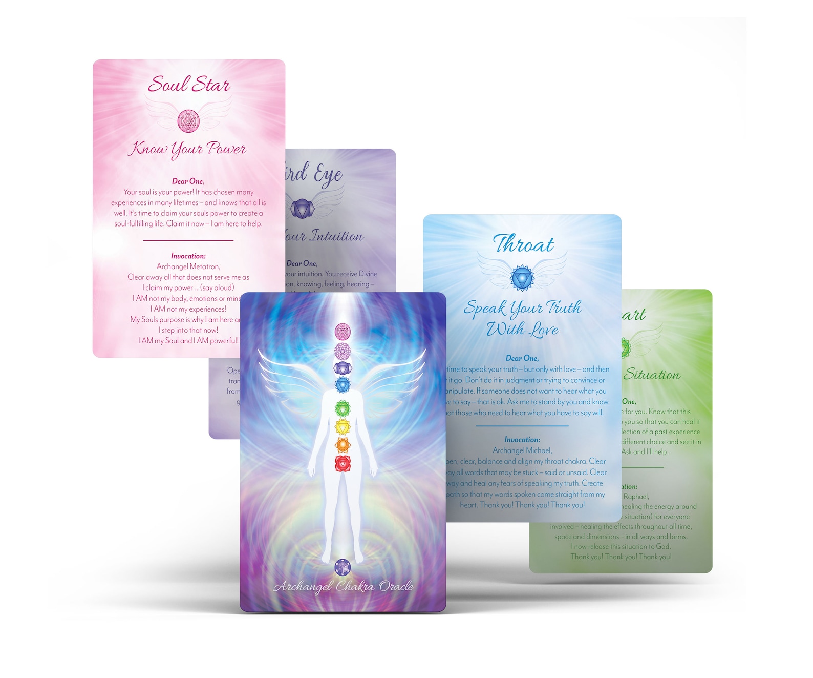 Archangel Chakra Oracle: Spiritual Guidance Cards for Divine Connection ...