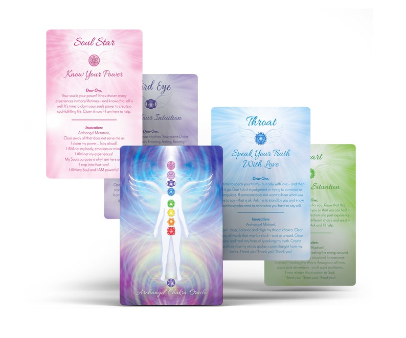 Archangel Chakra Oracle: Spiritual Guidance Cards for Divine Connection ...