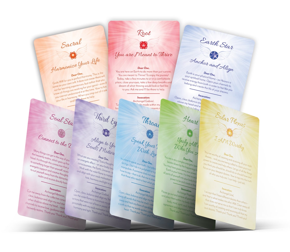 Archangel Chakra Oracle: Spiritual Guidance Cards for Divine Connection ...